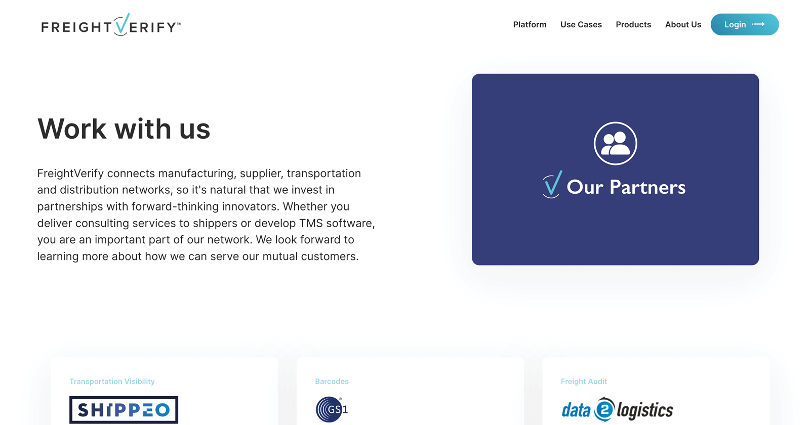 Partner with FreightVerify to integrate and optimize supply chains